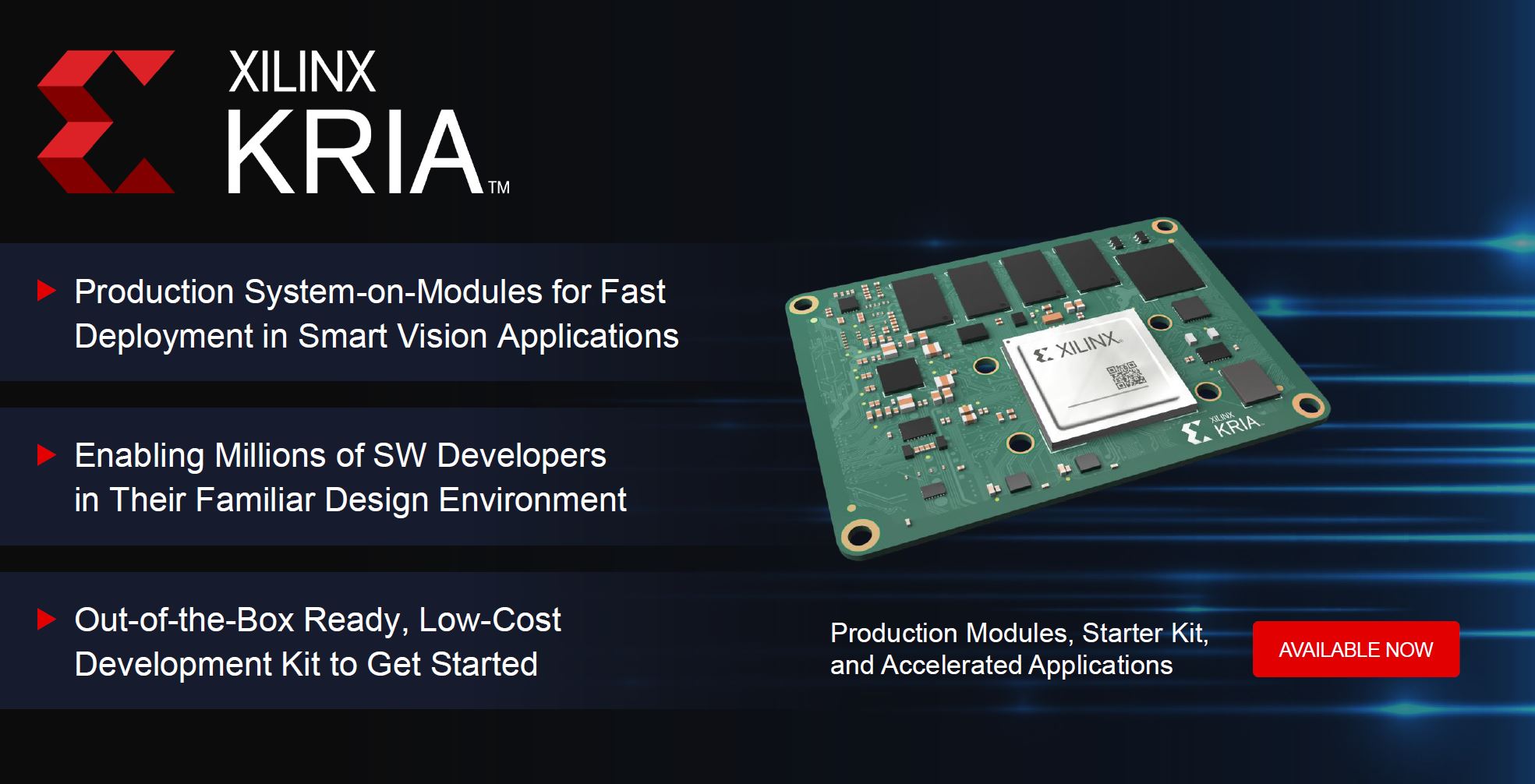 Xilinx Kria KV260 Vision AI Starter Kit - SK-KV260-G